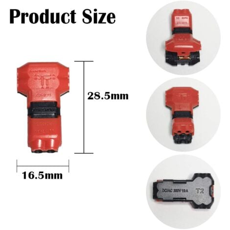 Low Voltage Wire Connectors, 6pcs Quick Connectors 2 Pin Solderless ...