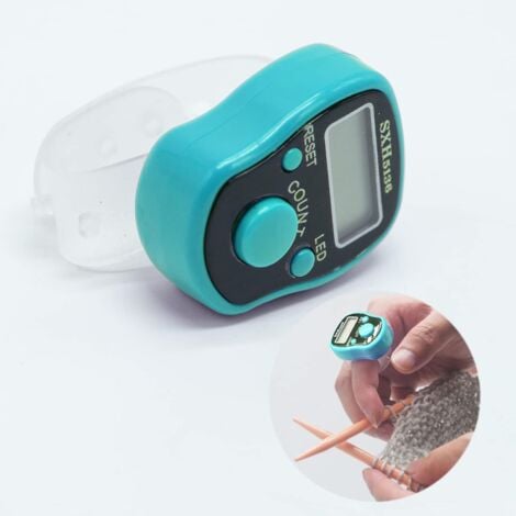 Blue Knitting Counter for Knitting and Crochet - Row Counter - Digital ...