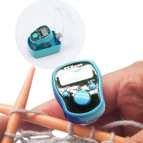 Blue Knitting Counter for Knitting and Crochet - Row Counter - Digital ...