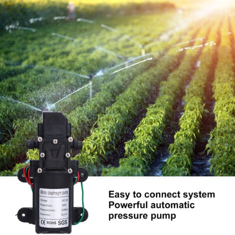 Bomba de diafragma de presión de agua de 12V, bomba pulverizadora de refuerzo autocebante de 60W ...