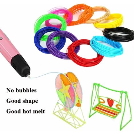 3D-Stift-Filament-Nachfüllungen, 20 helle Farben, hochpräziser ...
