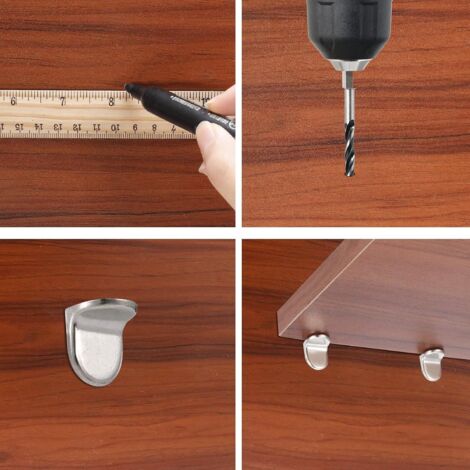 50x Einlegeboden Halter, L Form Bodenträger für Einlegeböden ...