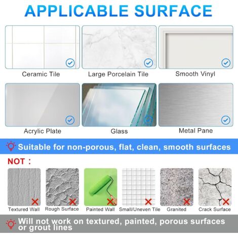 2er Pack Haltegriff mit starkem Saugnapf (MAX 110 KG), 30 CM Montage ...