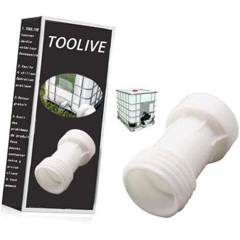 IBC Adapter S60 x 6 Extension Spacer, Straight S60 x 6 Coarse Thread to ...