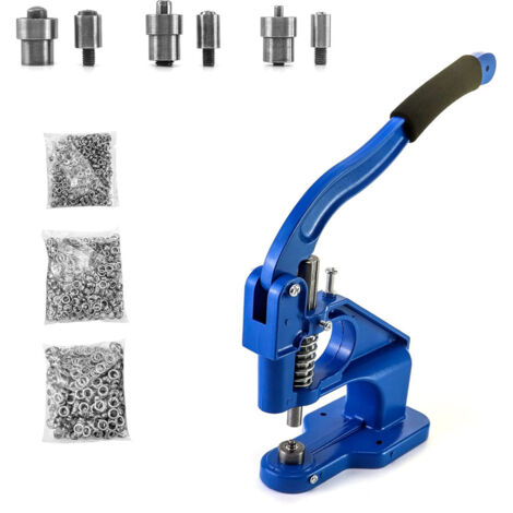 Eyelet press, eyelet punching machine, eyelet press with 3 dies and ...