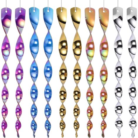 Set of 10 anti pigeon bird repellent spirals, reflective anti bird ...