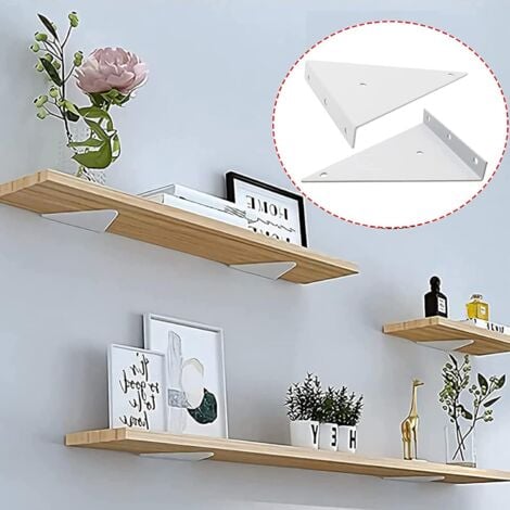 Pack of floating shelf brackets, industrial floating shelf brackets ...