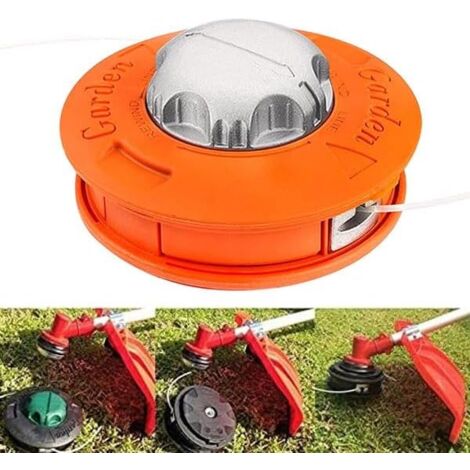 Spool with universal brush cutter head M10 x 1.25 with 2.4 mm x 2 m ...