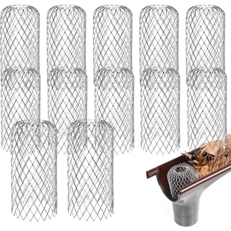 Pack of 12 gutter filters, 150 x 80 mm gutter protection grille, gutter ...
