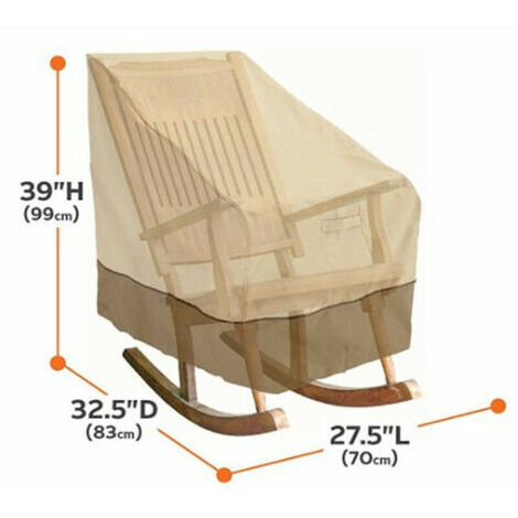 Terrace Rocking Chair Cover Waterproof Oxford Cloth, Outdoor Furniture ...