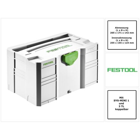 Mini-systainer T-Loc FESTOOL SYS-MINI 3 TL - 202544