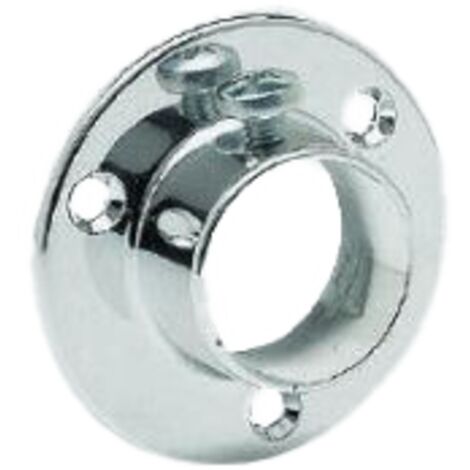 Support latéral tube rond chromé Ø 25 mm MANART - M724/25CR