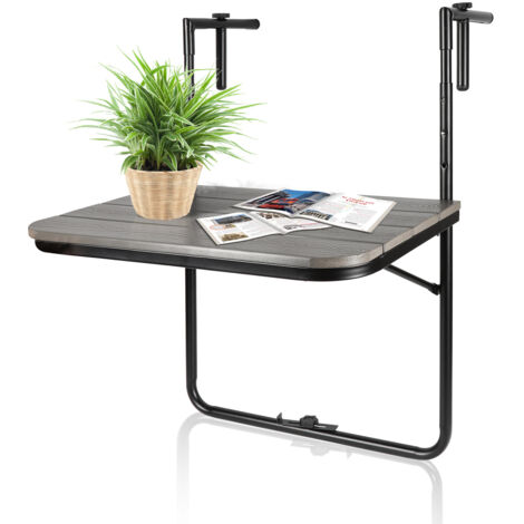 Tavolo da balcone sospeso. Piccolo tavolo pieghevole a parete con 3 ...