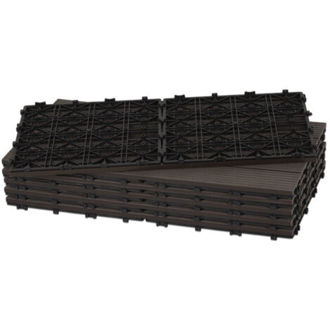 SWANEW Lastra per terrazza Piastrelle in legno per giardino, Piastrelle ...