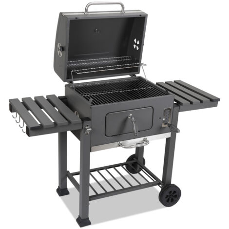 SWANEW Parrilla de carbón BBQ-Grill Sistema de ventilación Chimenea ...