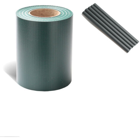 SWANEW Listones de privacidad de PVC, 35m verde listones de protección ...