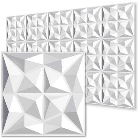 Panel mural 3D para pintar - paquete de 1,08 m² - lote de 12 piezas - 0 ...