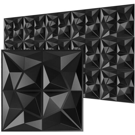 Panel mural 3D para pintar - paquete de 1,08 m² - lote de 12 piezas - 0 ...