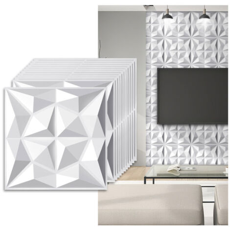 Panel mural 3D para pintar - paquete de 1,08 m² - lote de 12 piezas - 0 ...