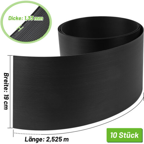 SWANEW Hart PVC Privacy Strip Anthracite Juego de barrotes dobles 10x ...