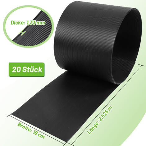 SWANEW Hart PVC Privacy Strip Anthracite Juego de barrotes dobles 20x ...