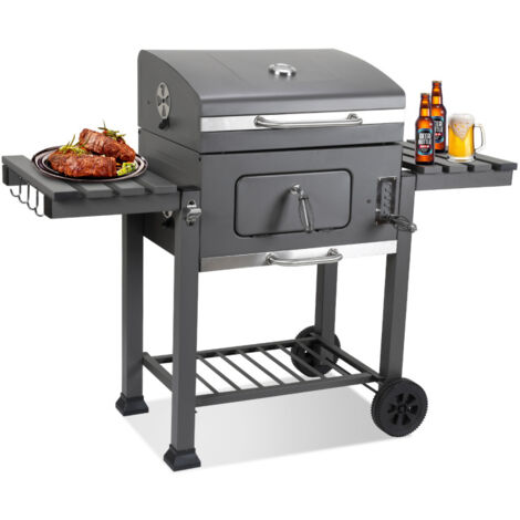 SWANEW Parrilla de carbón BBQ-Grill Sistema de ventilación Chimenea ...
