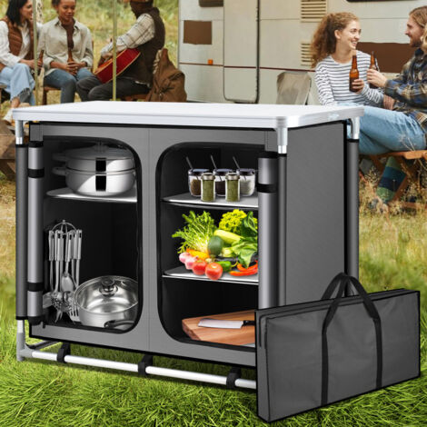 SWANEW Cocina de Camping Montada con Marco de Aluminio, 5 ...