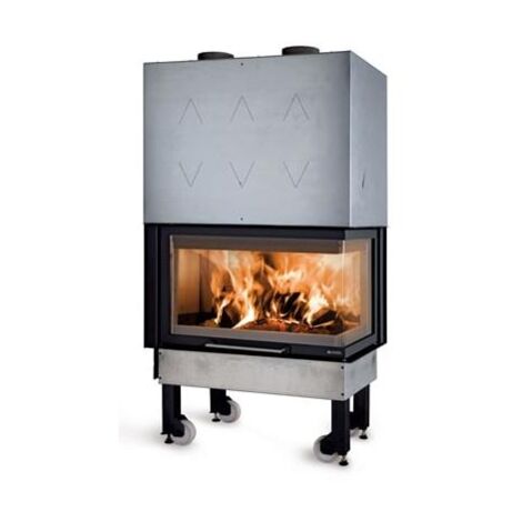 Insert à bois angle droit - LA NORDICA Monoblocco 800 Angolo DX 10 kW