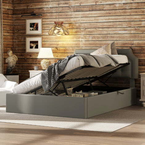 Flachbett, Polsterbett, hydraulisches Zweiwegebett, minimalistisches ...