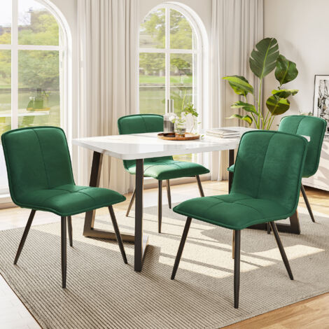 Set da pranzo (5 pezzi), tavolo da pranzo 117 x 68 cm con 4 sedie, set ...