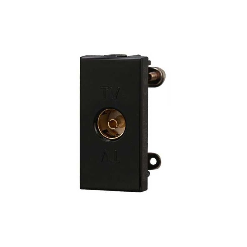 Prise télévision simple femelle compatible Bticino Axolute couleur noir ...