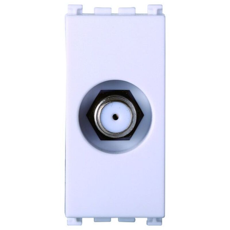 Prise TV satellite ETTROIT SAT à vis type F couleur blanche compatible ...