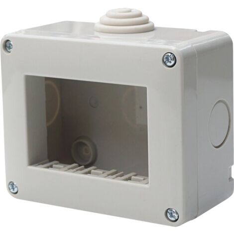 Ettroit EV2503 caisson extérieur hydrobox 3 modules coffret 503 IP40 compatible VIMAR PLANA