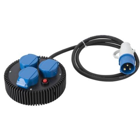 FANTON Multiprise RONDE Professionnelle 3 Prises CEE 2P+T 16A 200-250V ...