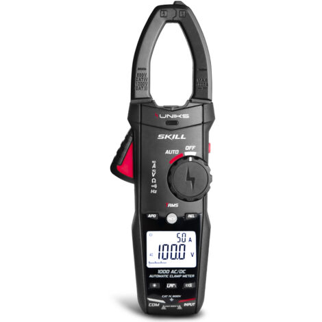 Pince multimètre UNIKS SKILL 1000A AC/DC TRMS : mesures automatiques et ...