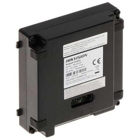 Hikvision DS-KD-KP Module d&39extension de clavier externe avec 12 ...