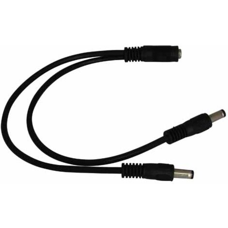 Splitter double DC power 5,5 mm Câble Y 2 sorties
