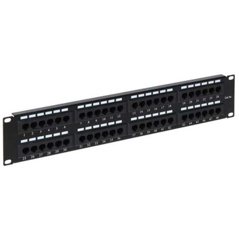 Panneau de raccordement UTP 48 ports pour l’armoire RACK 19"