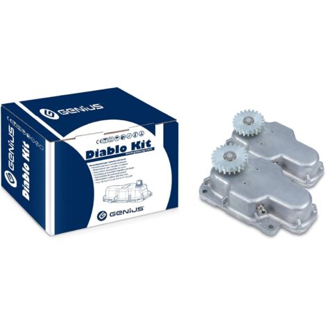 Kit automatisme battant enterré GENIUS DIABLO 2,5m/vantail 250kg 433Mhz ...