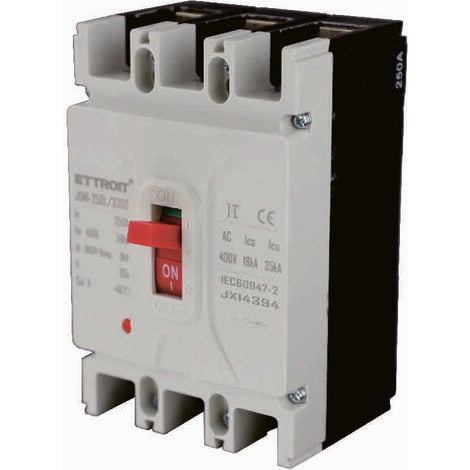 ETTROIT JX14394 - Disjoncteur à boîtier moulé MCCB 3P 250A 380V-35KA MCCB MCCB