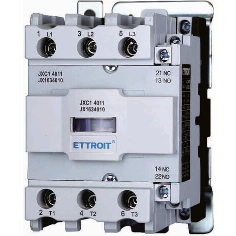 ETTROIT JX1634010 JXC1 Contacteur AC 24V 50/60Hz Bobine 3P 3 pôles Normalement ouvert Ie 40A Ue 380V