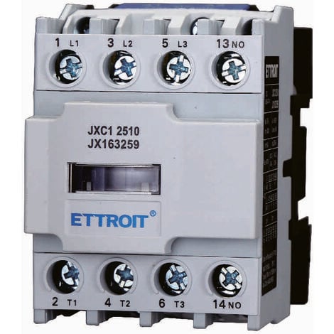 Contacteur ETTROIT JXC1 AC 220V 50/60Hz Bobine 3P 3 pôles Normalement Ouvert Ie 25A Ue 380V ...