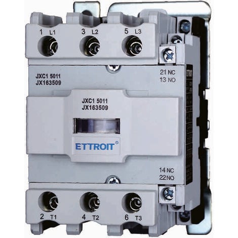 Contacteur ETTROIT JXC1 AC 220V 50/60Hz Bobine 3P 3 pôles Normalement Ouvert Ie 50A Ue 380V ...