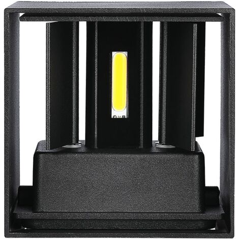 V-TAC VT-759-12 Applique du jardin LED 12W corps aluminium noir IP65 ...