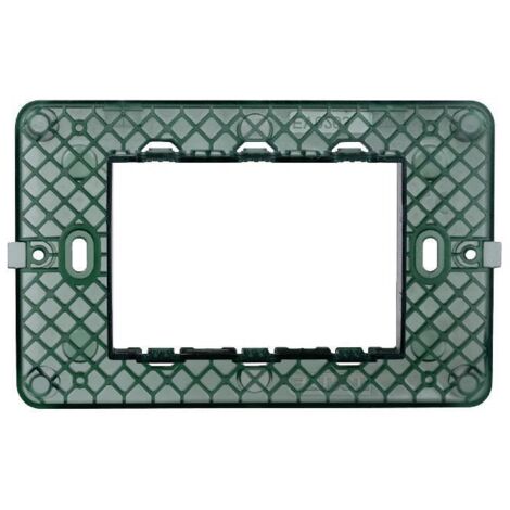 Support compatibles Vimar Plana 3 modules pour plaque Ettroit EV0203