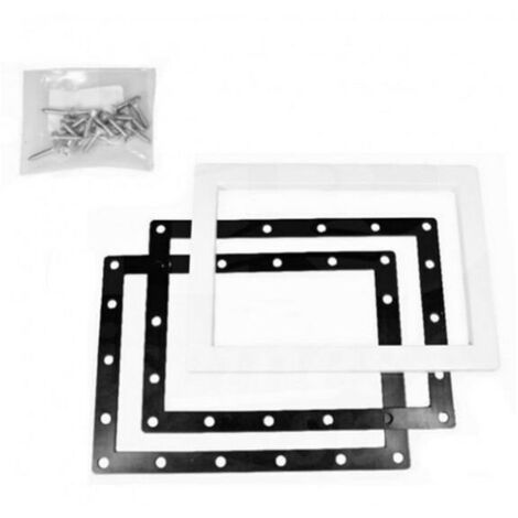 Abdeckung, Flansch, Dichtungen, Schrauben für Skimmer PM White, Dolaso