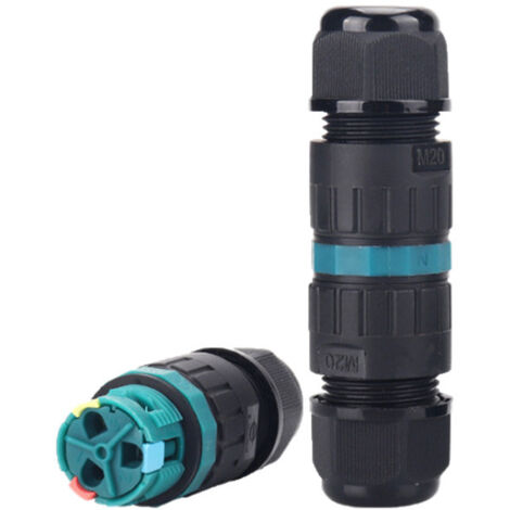 Set mit 4 wasserdichten elektrischen IP68-Steckern – 3-poliger Stecker ...