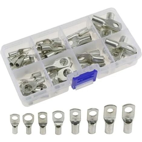 Kabelschuhe Crimpverbinder – 60 Stück – verzinntes Kupfer – Bolzenloch ...