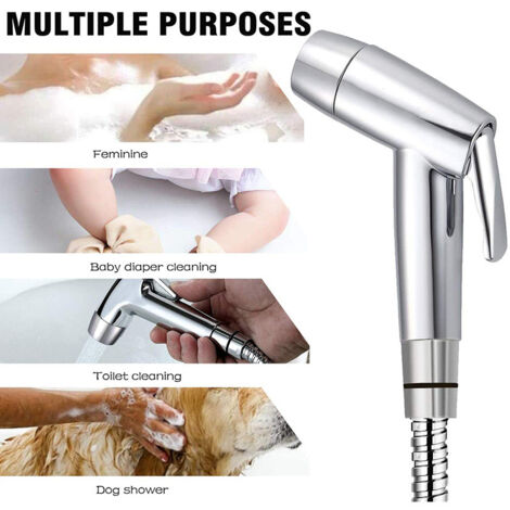 DOLASO WC-Handbrause, WC-Handbrause, Bidet-Sprühset aus Edelstahl ...