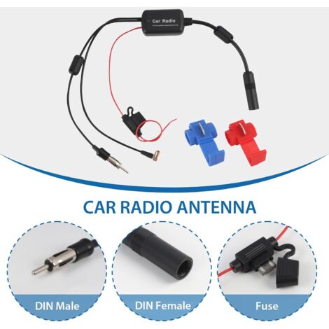 Auto Antennenverstärker 12V, DAB Splitter Autoradio Für FM AM DAB DAB+ ...
